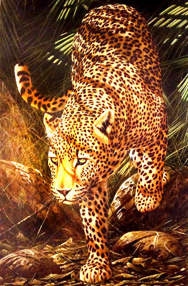 Evening Prowl Giclee 23x14 by Andrew Bone - For Sale on Art Brokerage