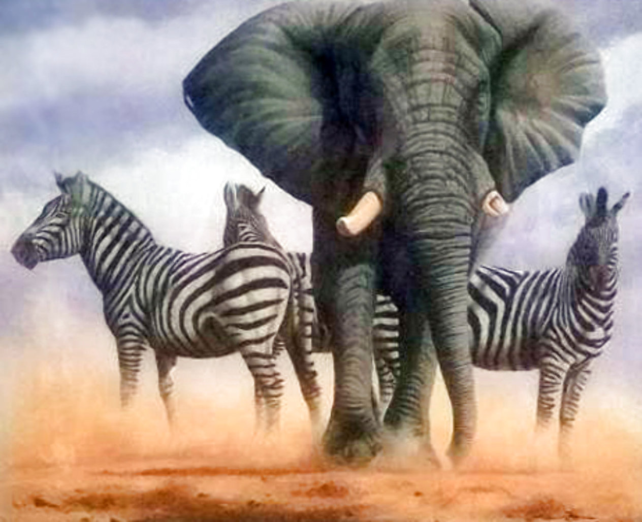 Ghost of Etosha EA 2012 Giclee 16x20 by Andrew Bone - For Sale on Art Brokerage