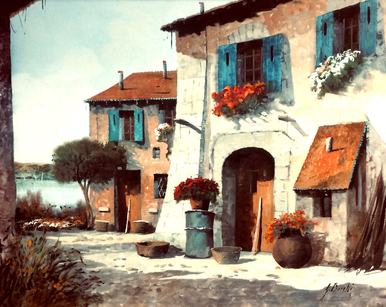 l'aia Oil on Canvas 16x20 by Guido Borelli