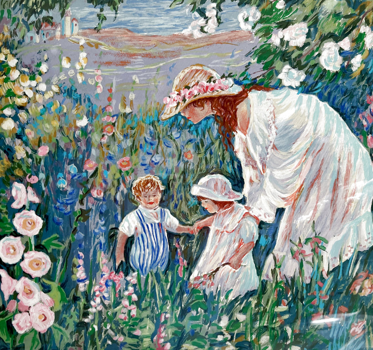 Untitled Garden Scene Limited Edition Lithograph by Irene Borg - For ...