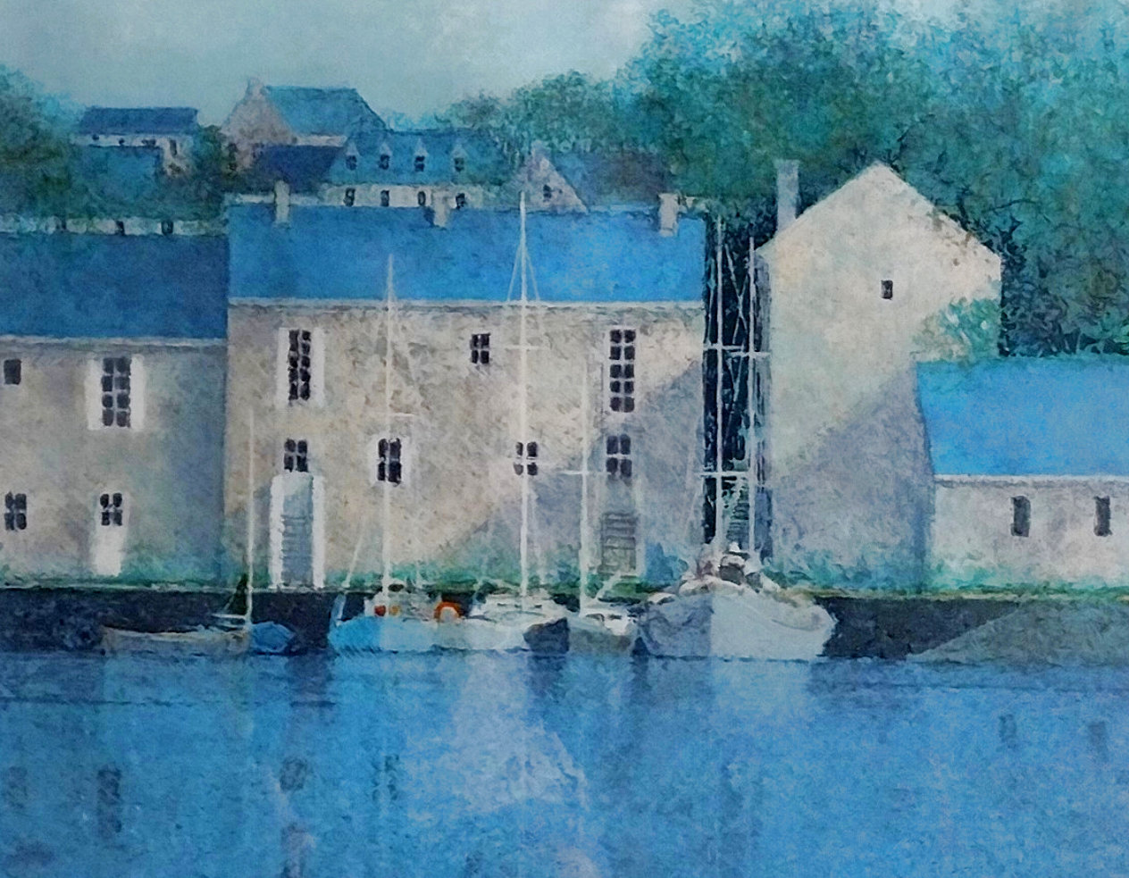 Untitled Seascape Serigraph 24x19 by Andre Bourrie - For Sale on Art ...