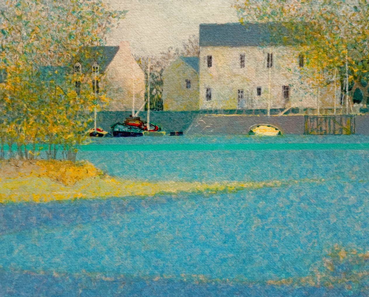 Le Port du Guildo IV Limited Edition Lithograph by Andre Bourrie - For ...