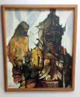 Falcon and Falconer 1961 26x22 Early by Charles Ray Bragg - For Sale on ...