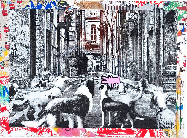 Alley Dogs: Pink Unique 2022 Mixed Media by Mr. Brainwash - For Sale on ...