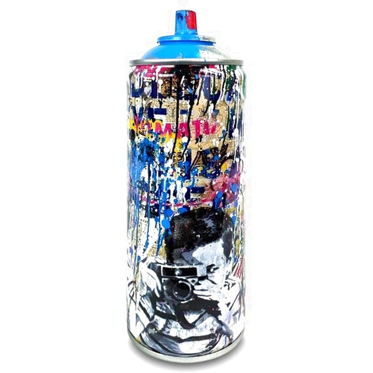 Smile in Cyan Limited Edition Spray Can by Mr. Brainwash - For Sale on ...