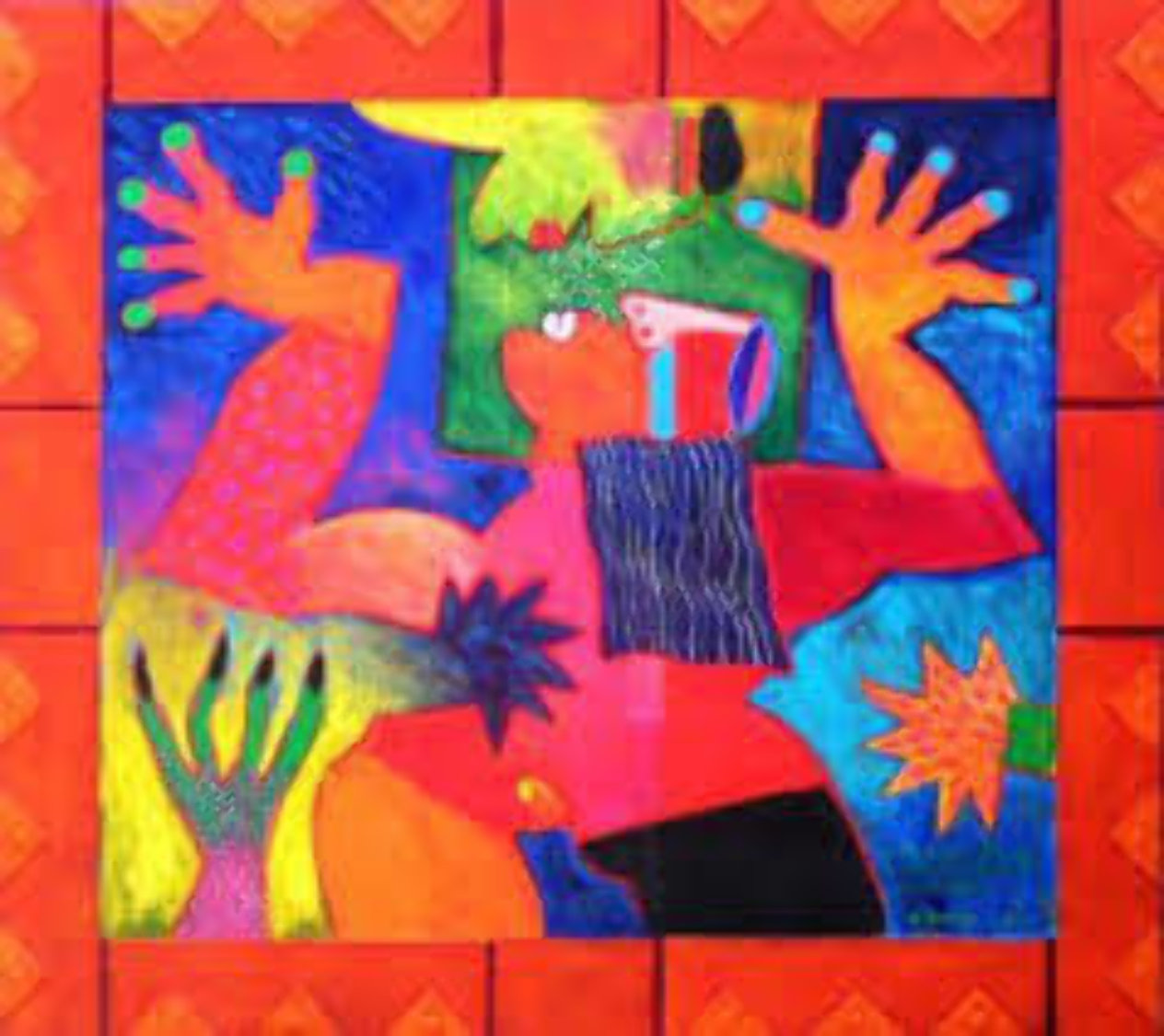 Clemens Briels print portrait of figure with outstretched arms by Clemens Briels - For Sale on ...