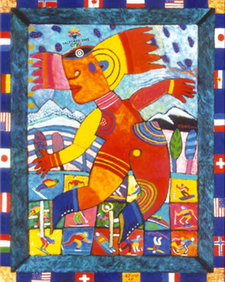 Model And the Lion At Indian Creek 1999 by Clemens Briels