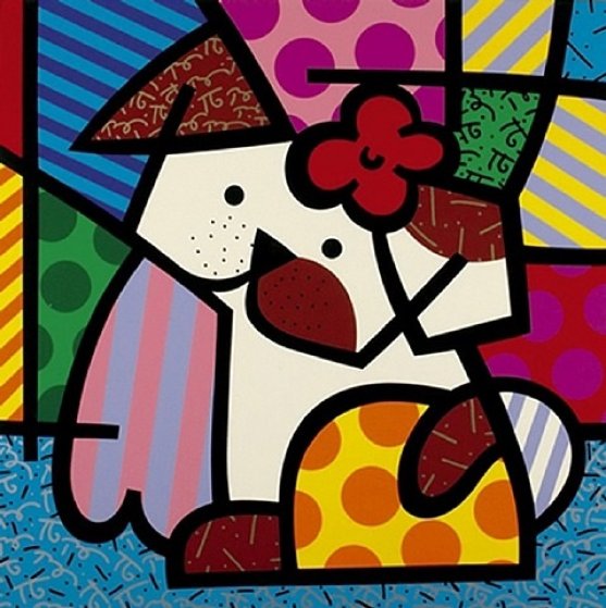 Cat by Romero Britto