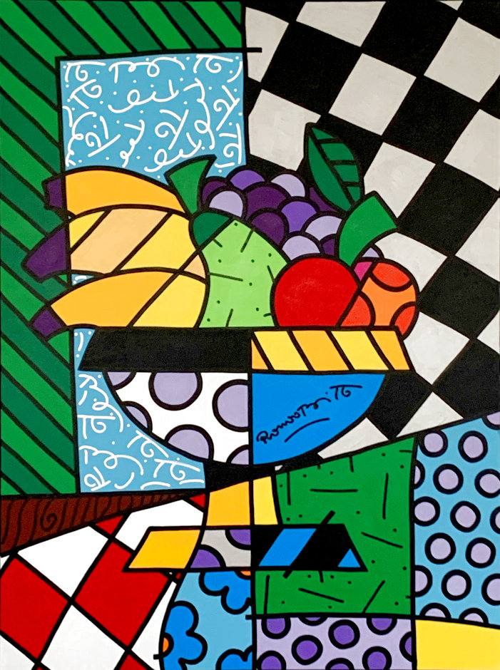 Romero Britto Original Paintings, Watercolors, Drawings And Works On ...