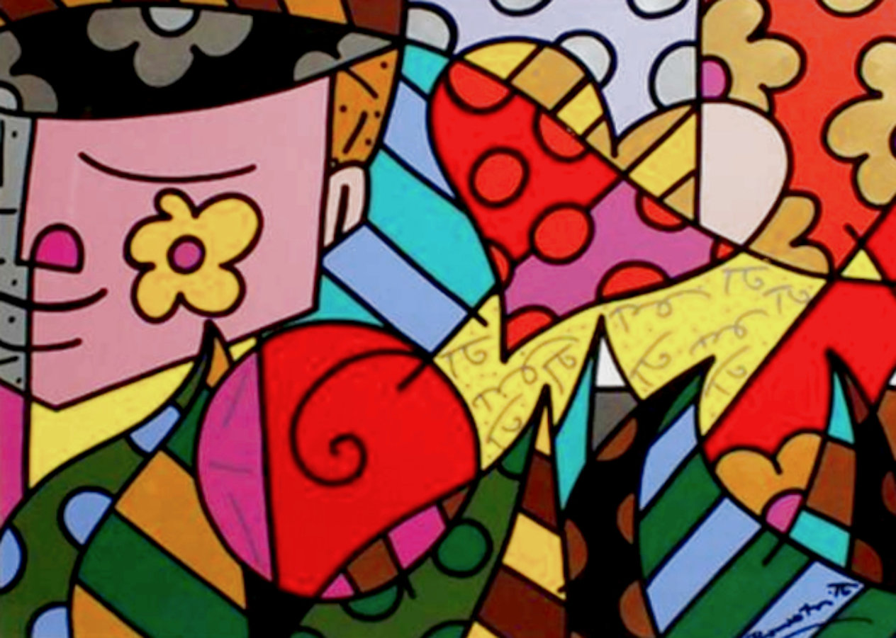 Garden Mixed Media on Board by Romero Britto - For Sale on Art Brokerage