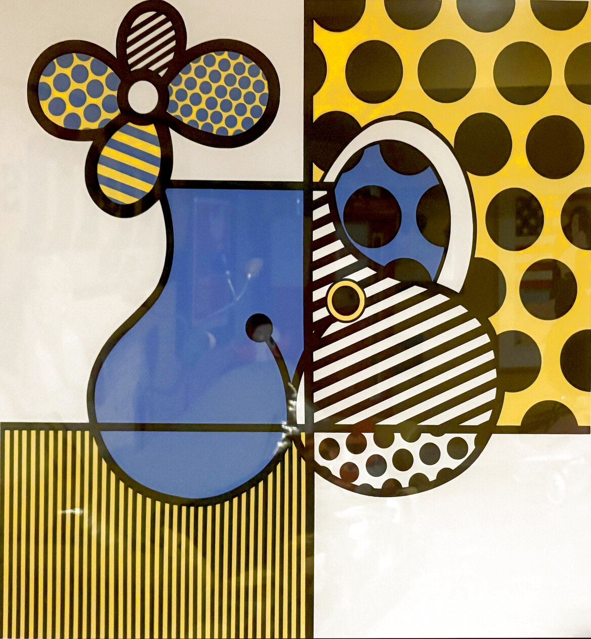 Untitled Abstract 1990 Framed Limited Edition Silkscreen 25x25 by Romero Britto - For Sale on ...