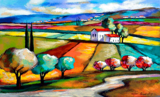 Valley of Treasures Lithograph 11x18 by Slava Brodinsky