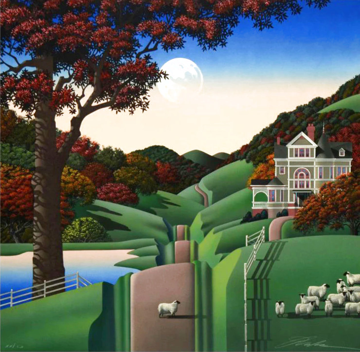 Seven Sisters Road 1988 Limited Edition Lithograph by Jim Buckels - For ...