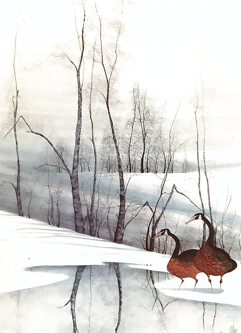 Untitled Landscape Lithograph 17x23 by Pat Buckley Moss - For Sale on ...