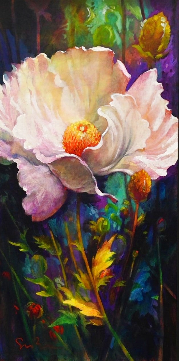 In Your Light Acrylic on Canvas by Simon Bull - For Sale on Art Brokerage