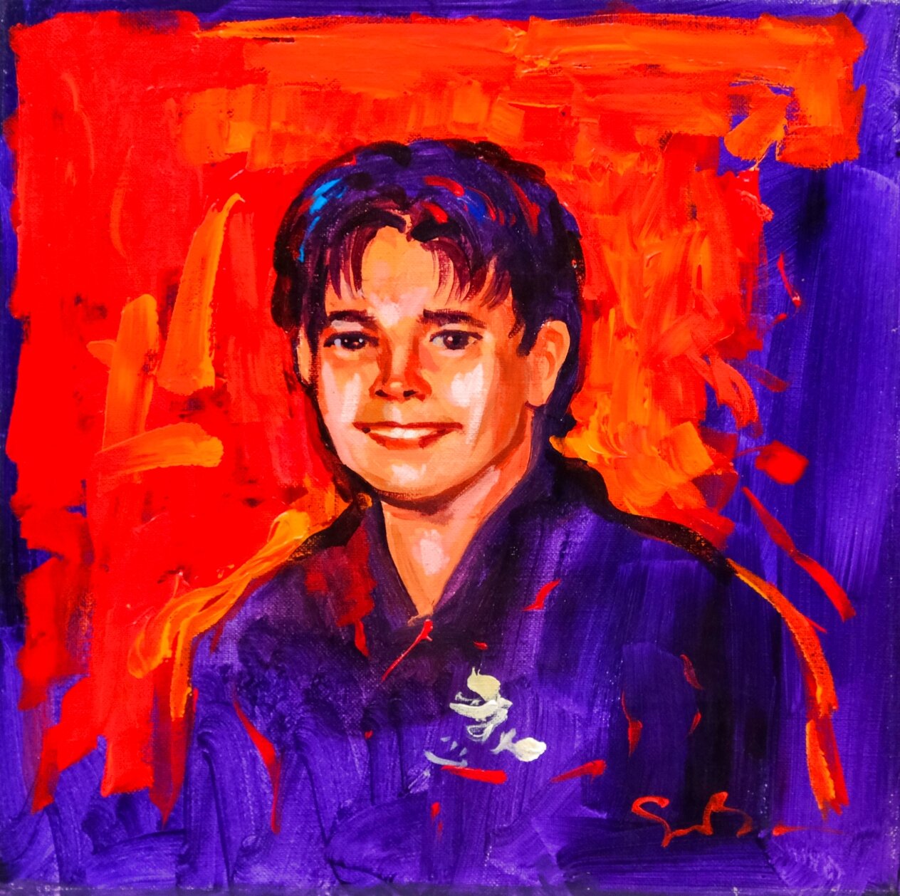 Josh Acrylic on Canvas by Simon Bull - For Sale on Art Brokerage