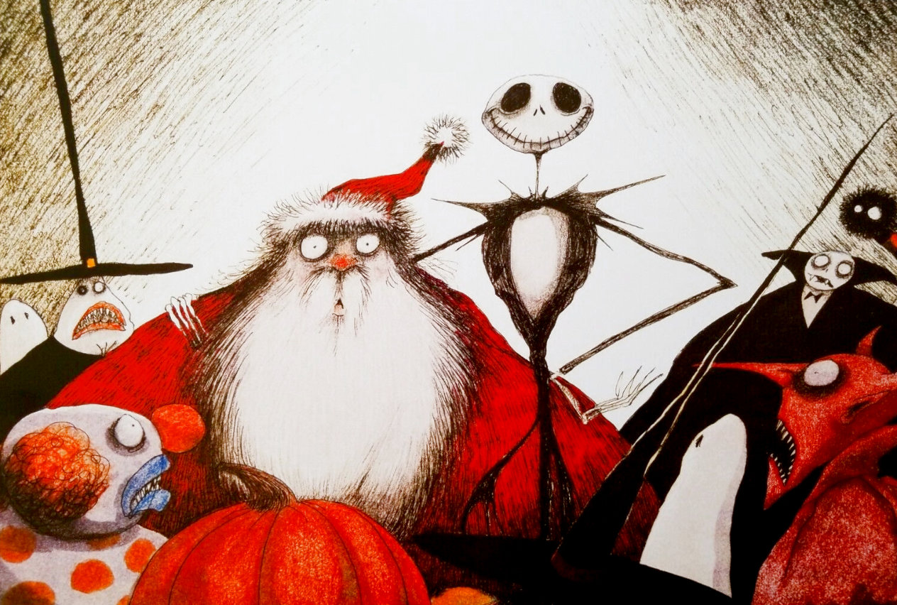Nightmare Before Christmas 1993 Limited Edition Serigraph by Tim Burton ...