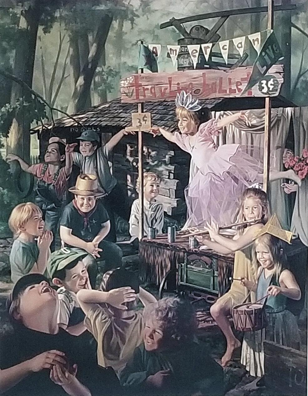 Traveling Ballet 1995 Limited Edition Lithograph on Canvas by Bob ...