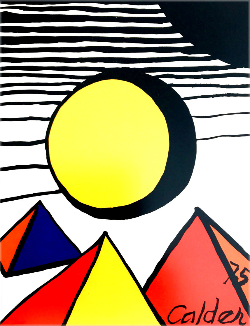 Un Stamp 1976 Lithograph 10x12\ by Alexander Calder