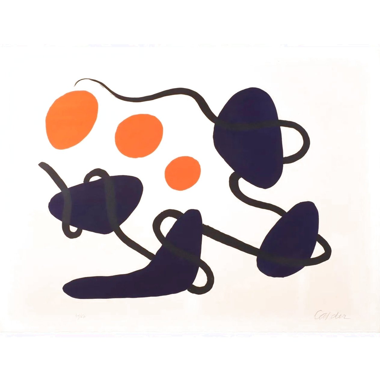 Black Line 1967 Limited Edition Lithograph by Alexander Calder - For ...