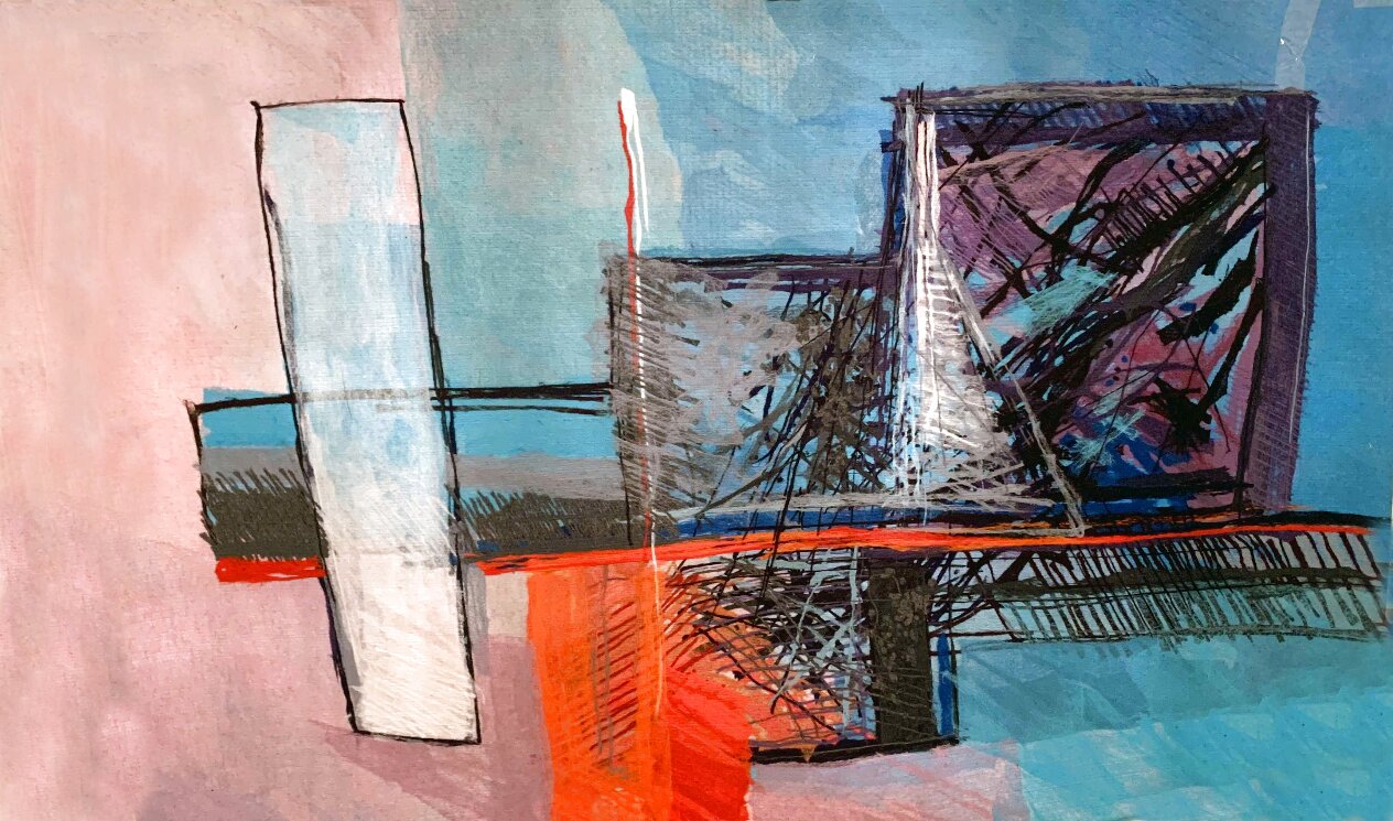 White Columns #4 1990 Tapestry by Calman Shemi - For Sale on Art Brokerage