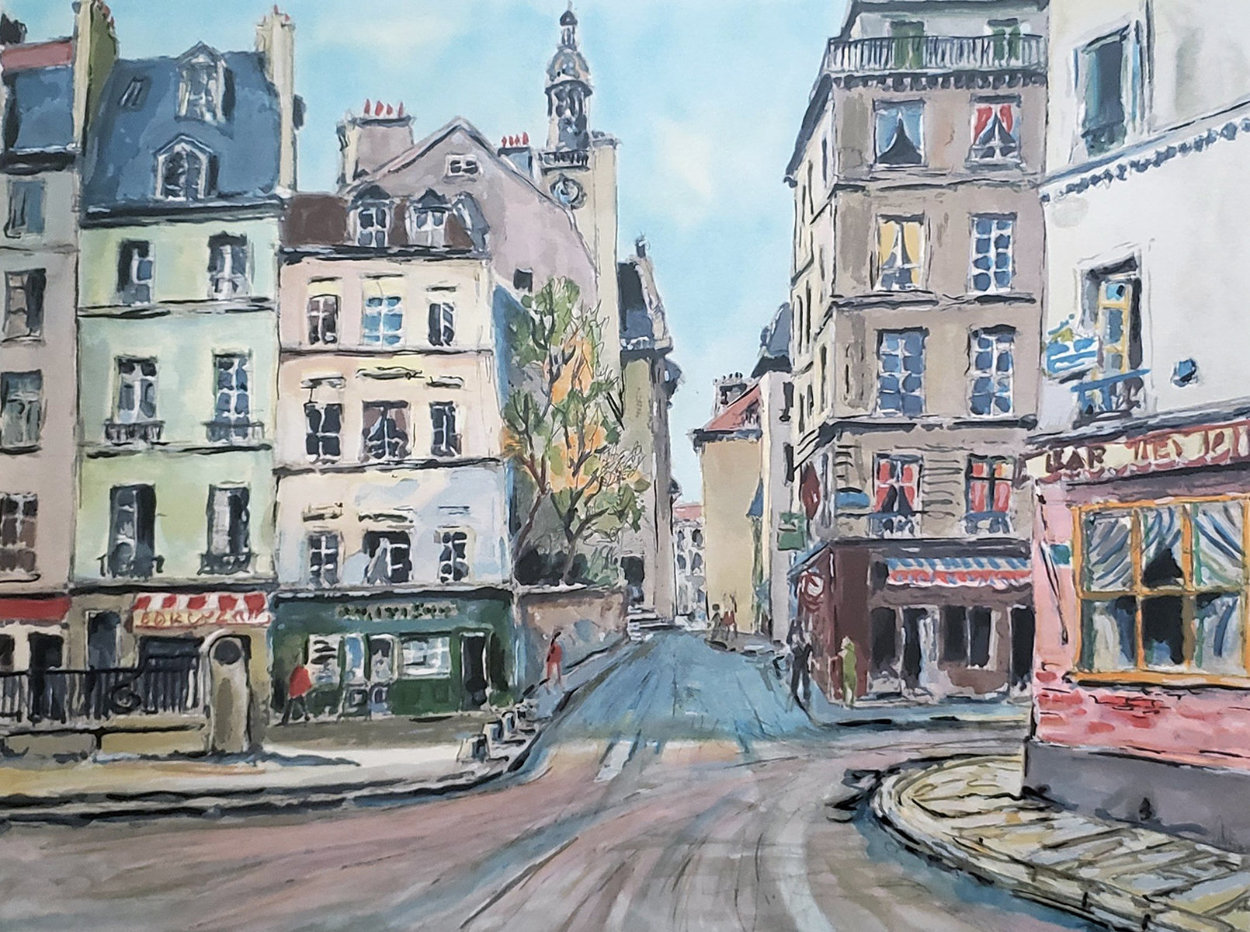 Pierre Eugene Cambier french urban landscape by Pierre Eugene Cambier