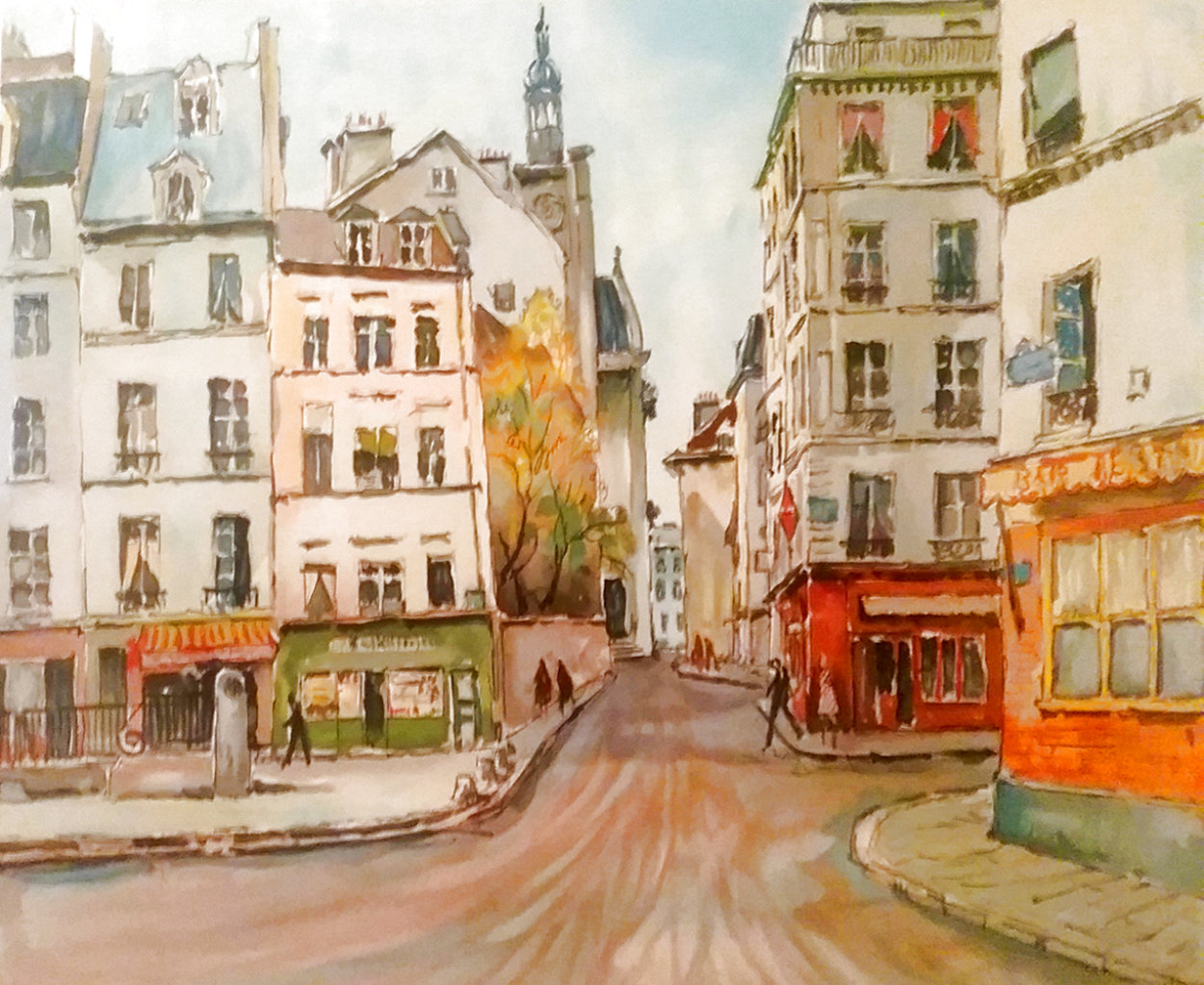 Pierre Eugene Cambier, Untitled Watercolor , original painting by ...