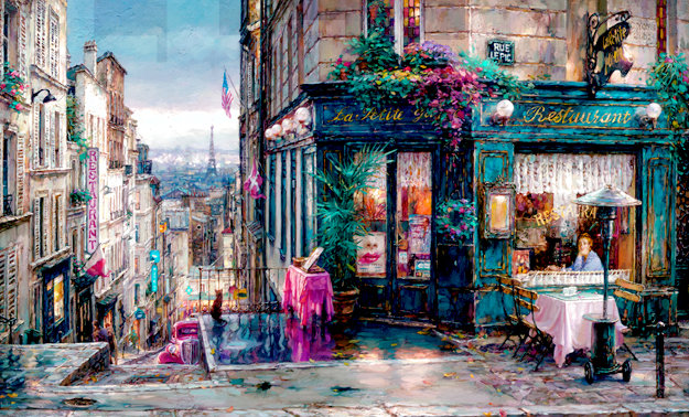 Parisian Dreams Limited Edition Embellished Giclee on Canvas by Cao ...