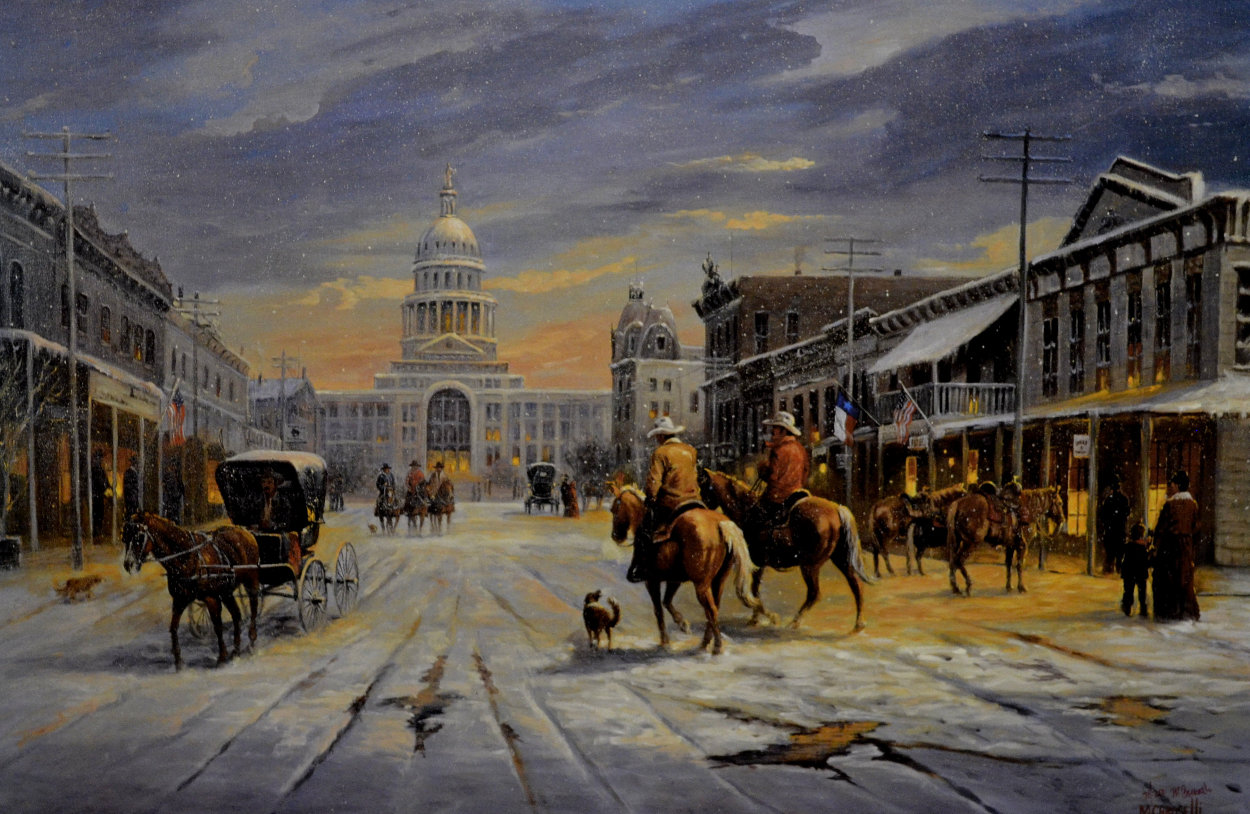 Memories of Austin Limited Edition Print 18x30 by Marianne Caroselli