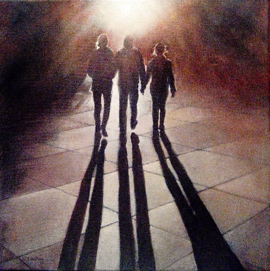 Tomas Castano, Caminando Al Atardecer, 2016, original painting by Tomas ...