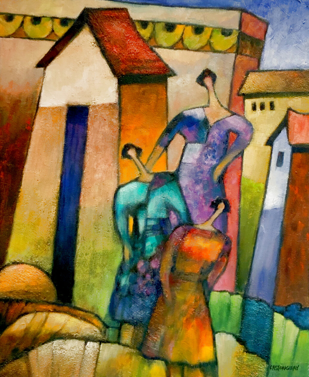 Mode De Vie 2003 Oil on Canvas by Gerard Castonguay - For Sale on Art ...