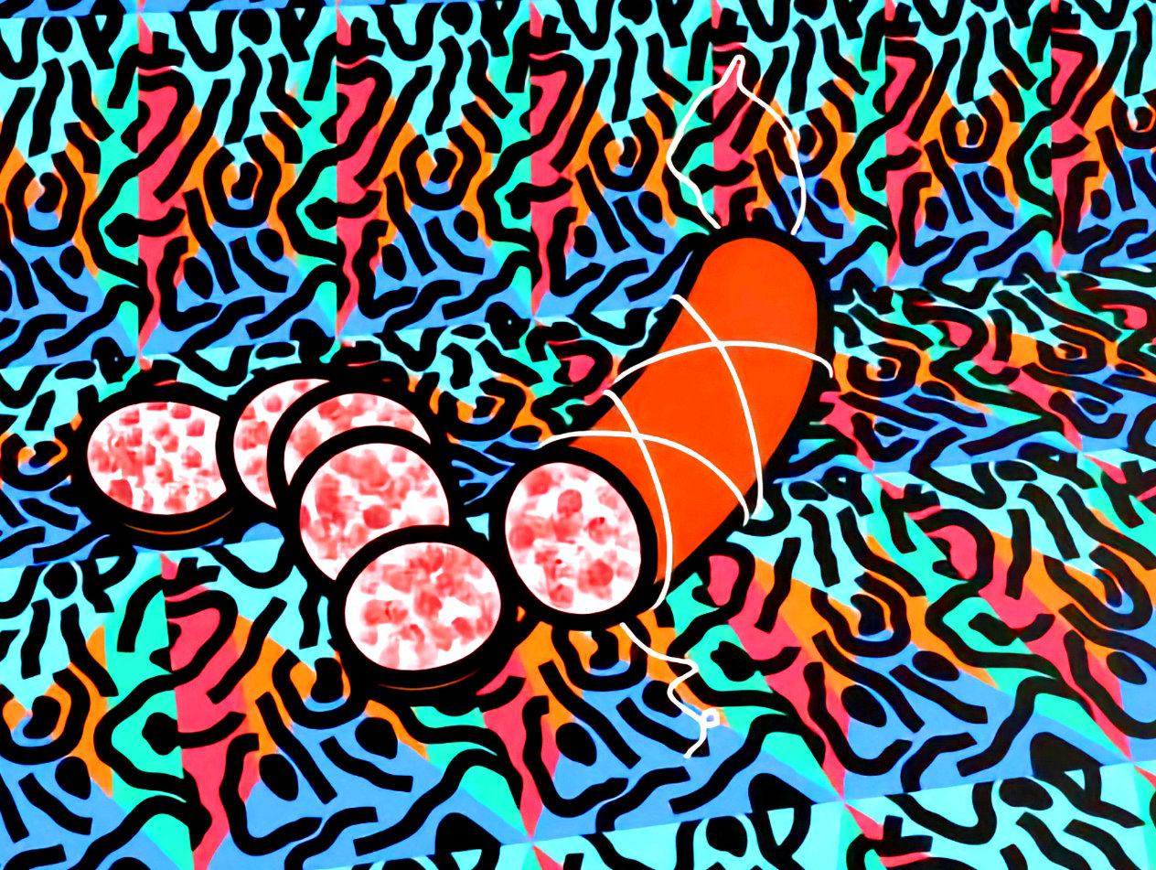 Sausage 1978 Screenprint 29x36 by Patrick Caulfield - For Sale on Art ...