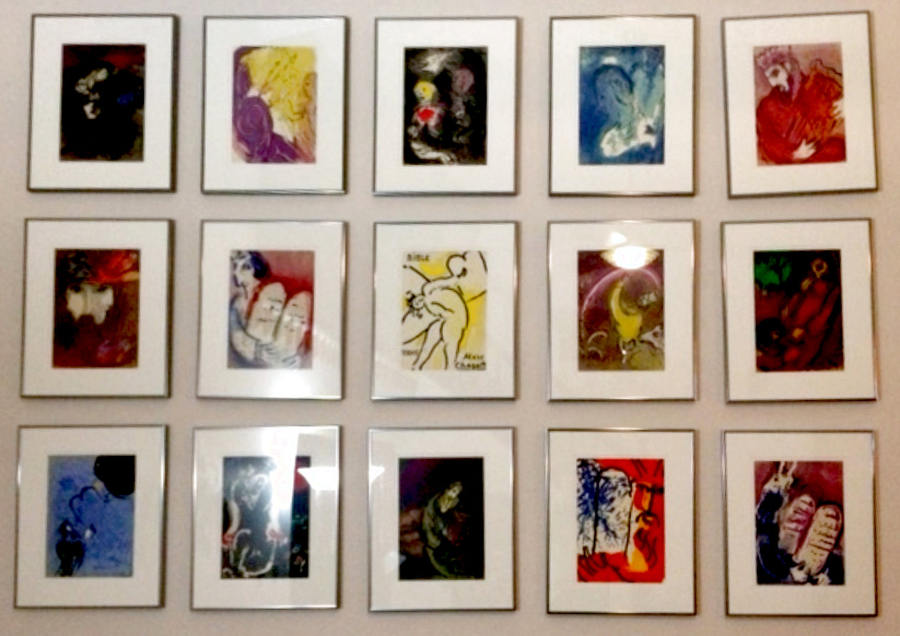 Bible Suite of 15 1956 Limited Edition Lithographs by Marc Chagall ...