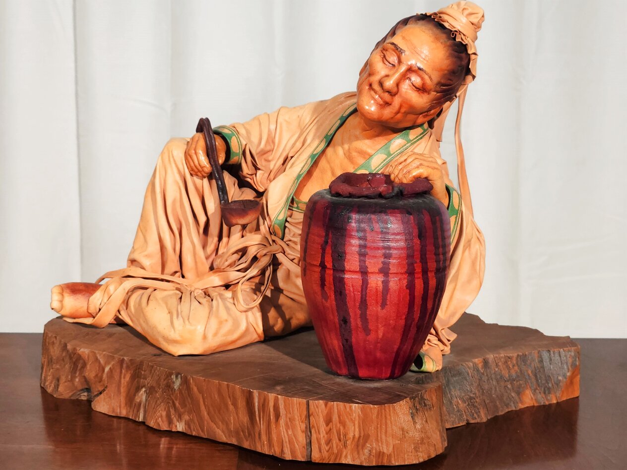 Li Po PC 2003 Limited Edition Leather Sculpture by Liu Miao Chan - For ...