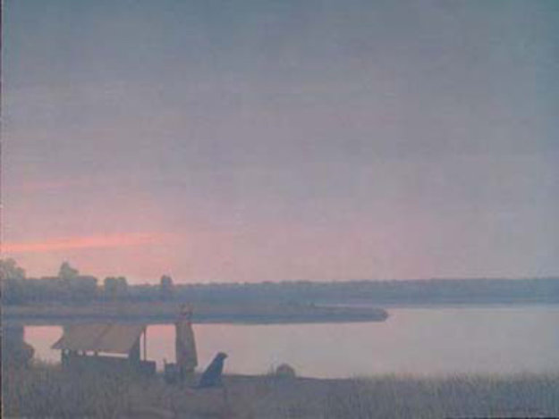 Russell Chatham, Winter Dawn on the South Platte River, 1999, print by ...