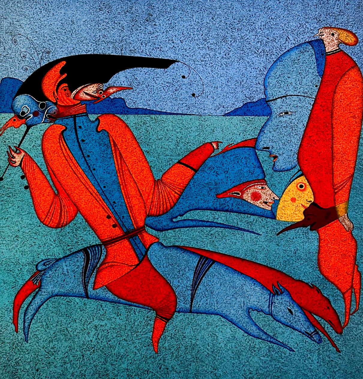 Strange Rider 1970 Limited Edition Lithograph by Mihail Chemiakin - For ...