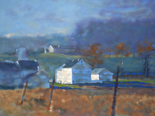 Golden Tree - 1989, Lithograph, 23x31 by Chase Chen