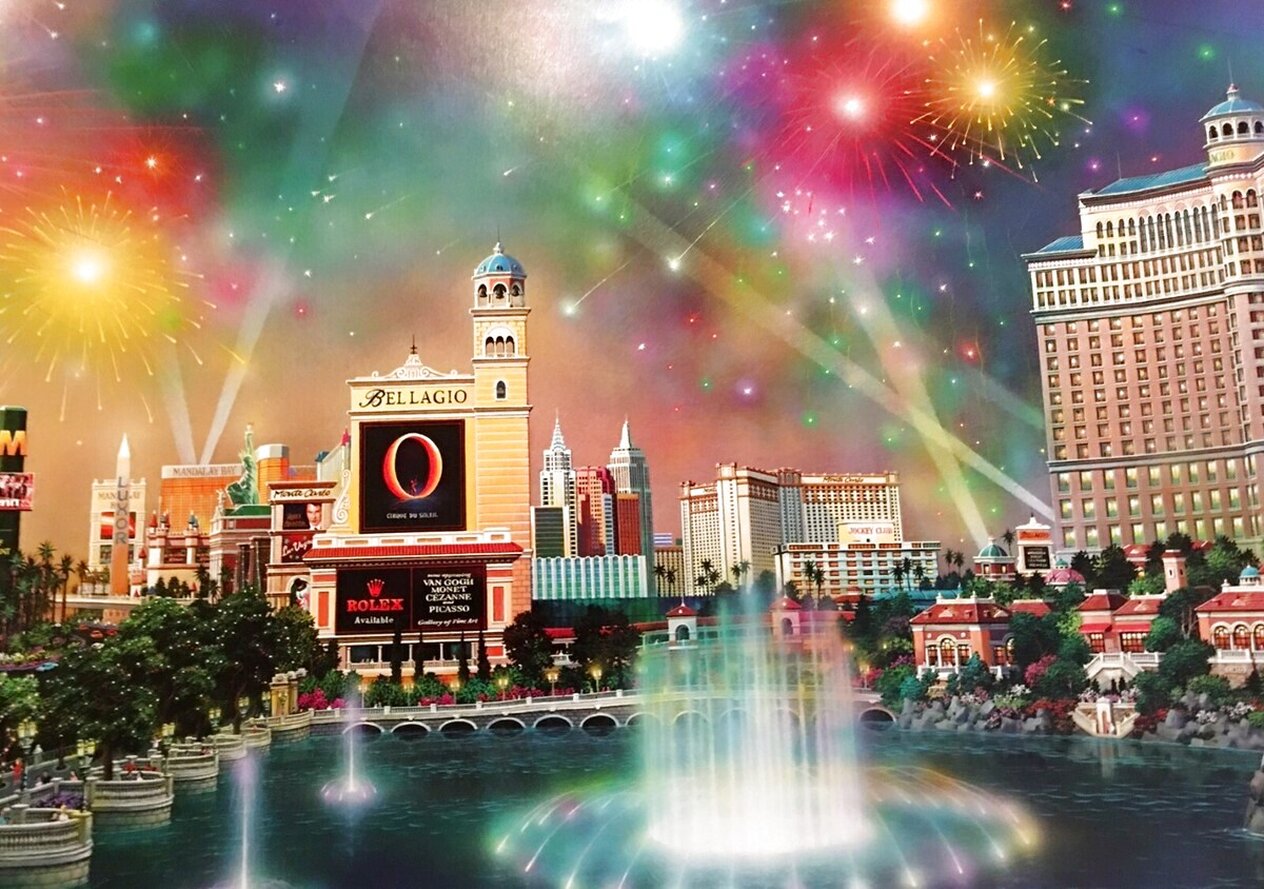 Las Vegas Evening 2009 Limited Edition Offset Lithograph 18x24 by ...