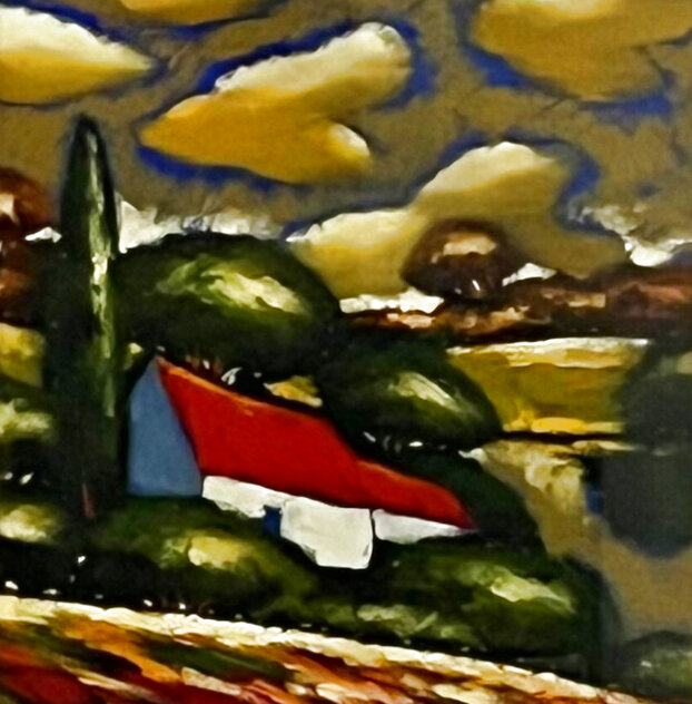 Untitled Landscape Framed Oil Painting 15x15 by Sergey Cherep - For ...