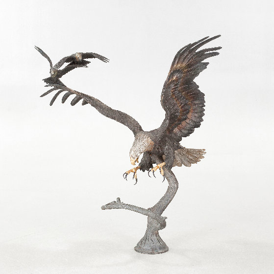 Hecklers Bronze Sculpture 1991 51 in by Chester Fields - For Sale on ...