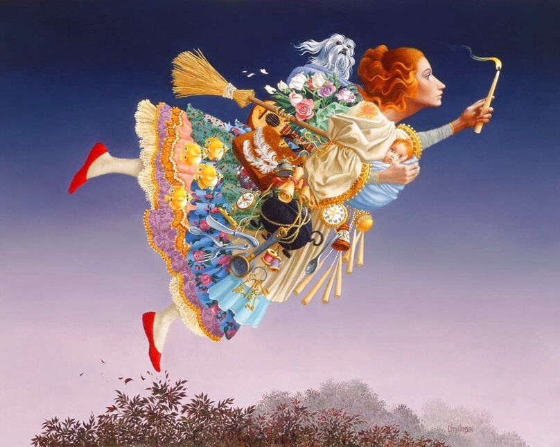 James Christensen Artwork For Sale, Oils Wanted