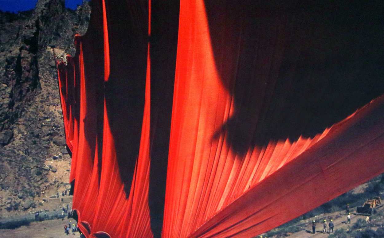 Valley Curtain 1970 by Javacheff Christo