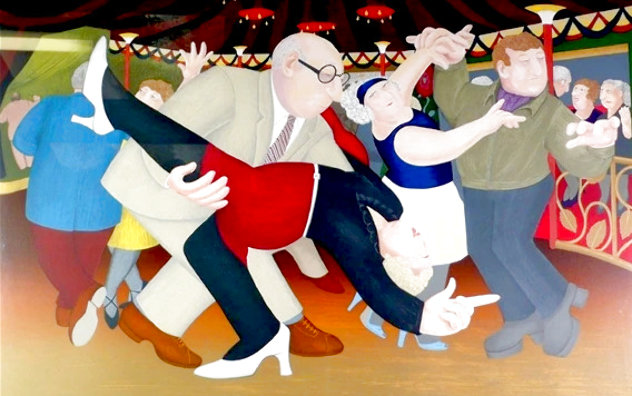 Lunch in the Garden 2002 by Beryl Cook