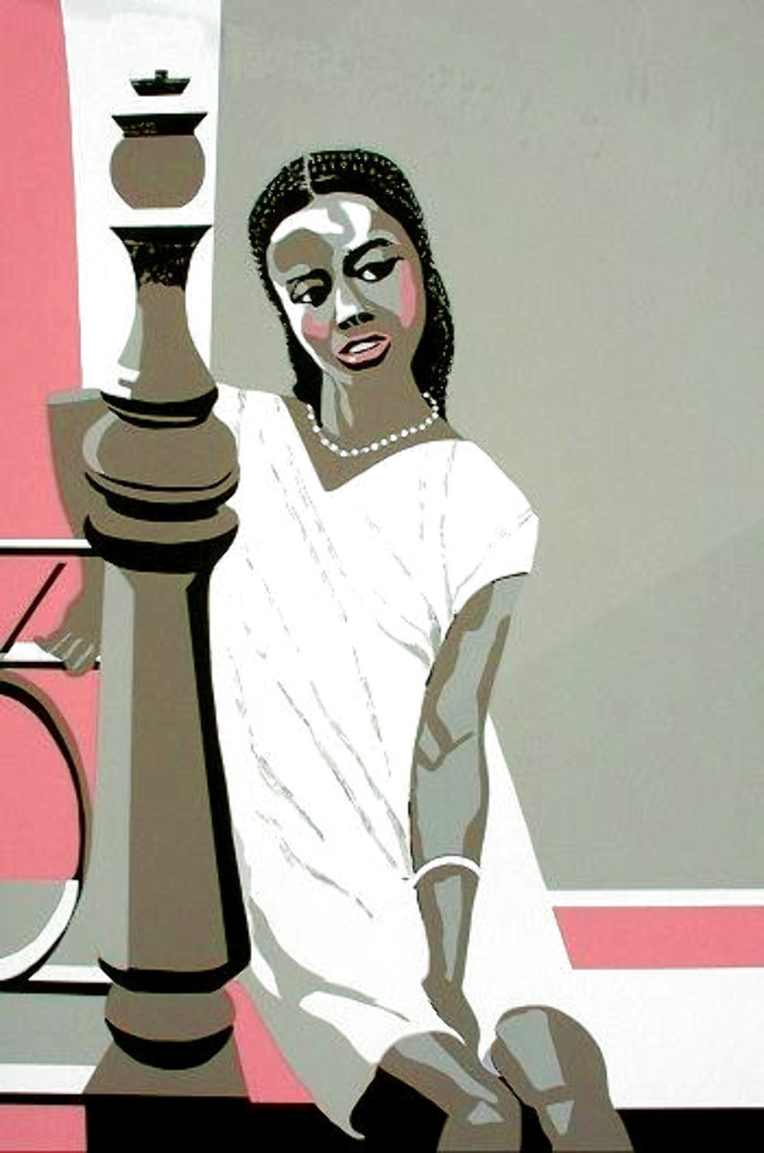 Stone Princess Lithograph 22x33 by Ernest Crichlow - For Sale on Art ...