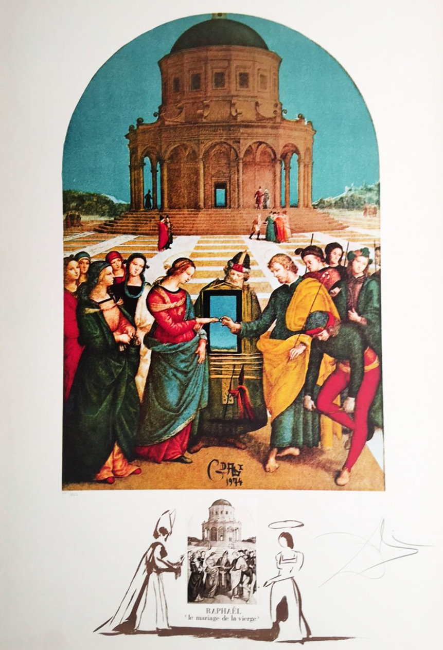 Raphael Le Marriage La De Vierge 1974 by Salvador Dali - For Sale on ...