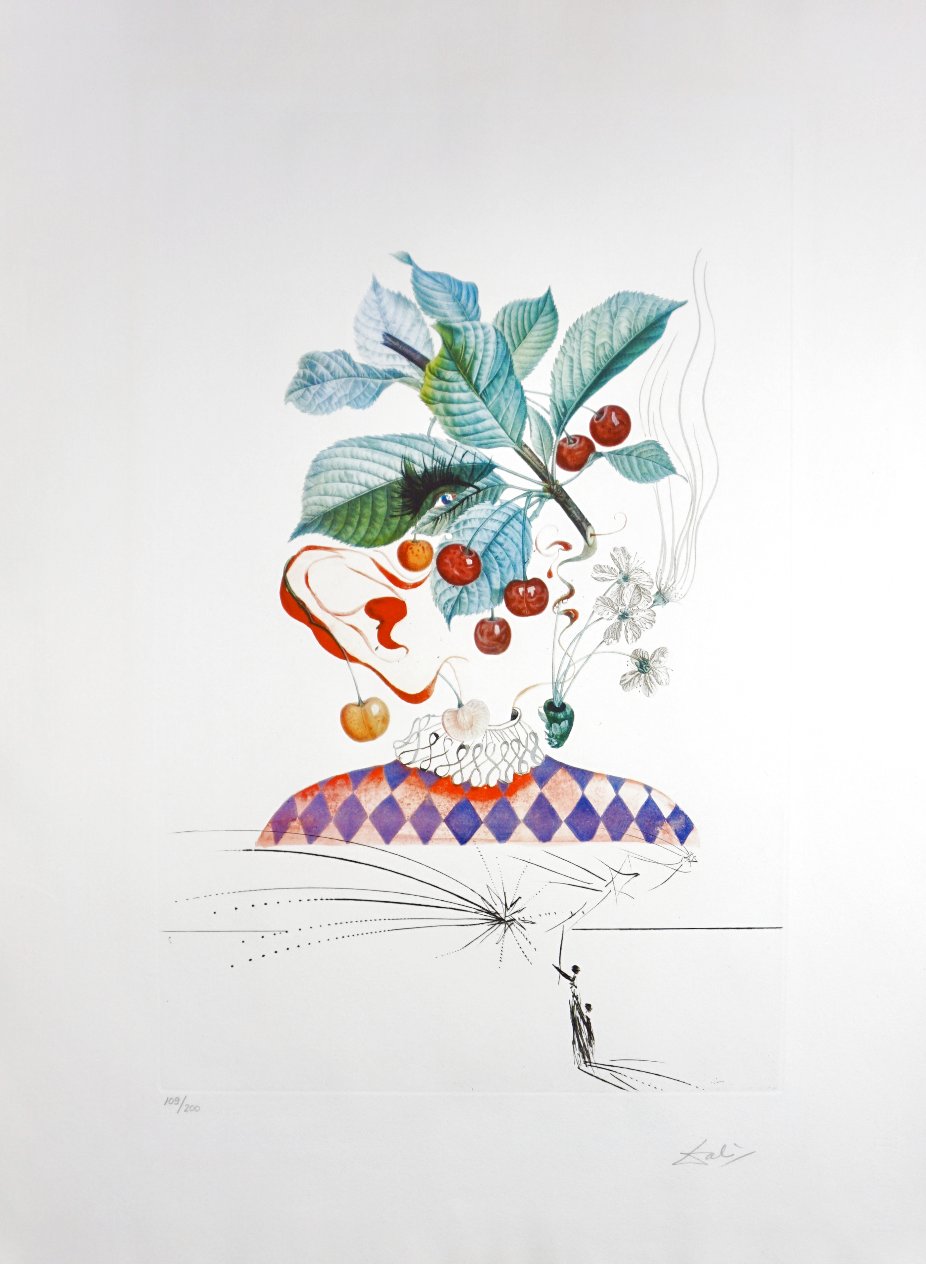 Salvador Dali, Flordali, Les Fruits: Cherries 1969 by Salvador Dali ...