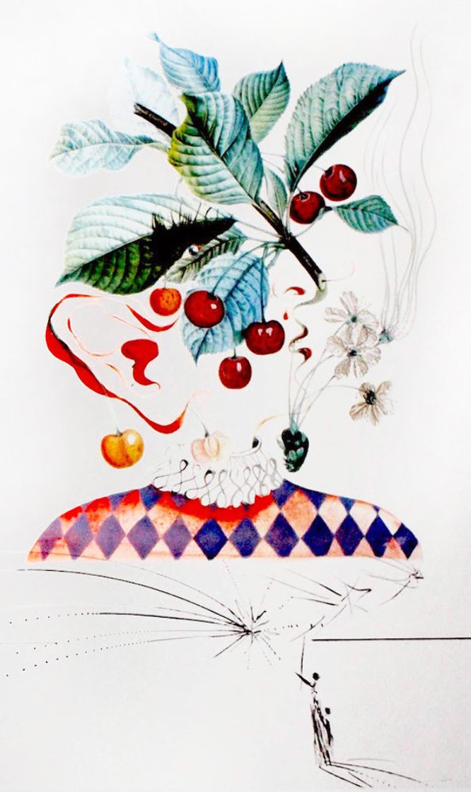 Salvador Dali, Flordali, Les Fruits: Cherries 1969 by Salvador Dali