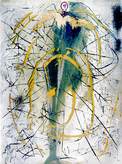 Dali's Inferno with Portfolio Case 1978 Serigraph 30x21 by Salvador Dali