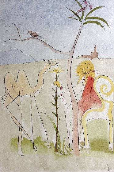 Lion's Court 1974 Limited Edition Etching by Salvador Dali - For Sale ...