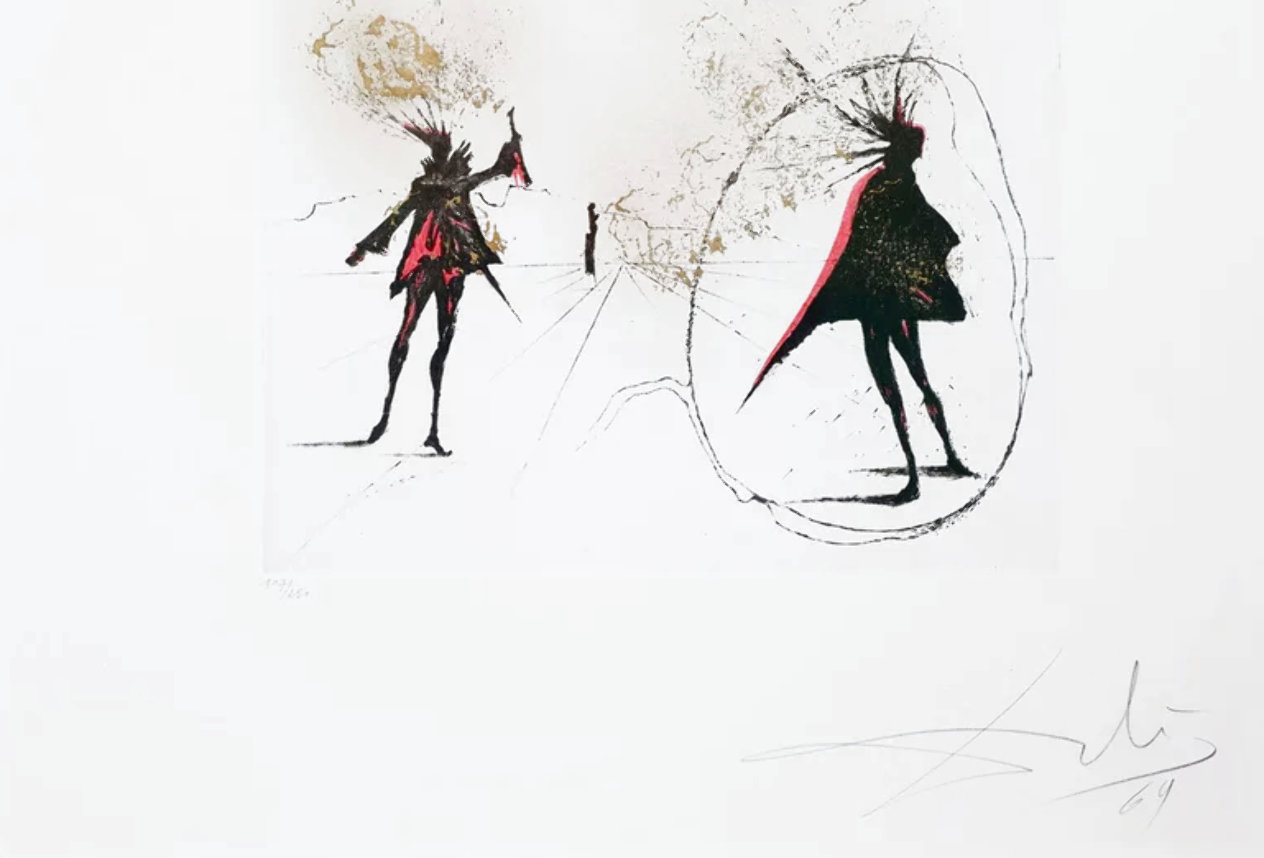 Individual Salut a Mephisto 1969 Limited Edition Etching by Salvador ...